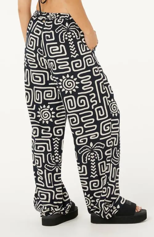 Rip Curl Printed Drawstring Pants
