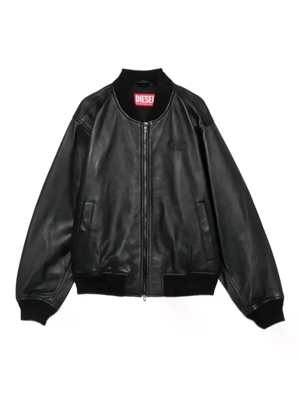 DIESEL L-ilyan-rb Leather Jacket
