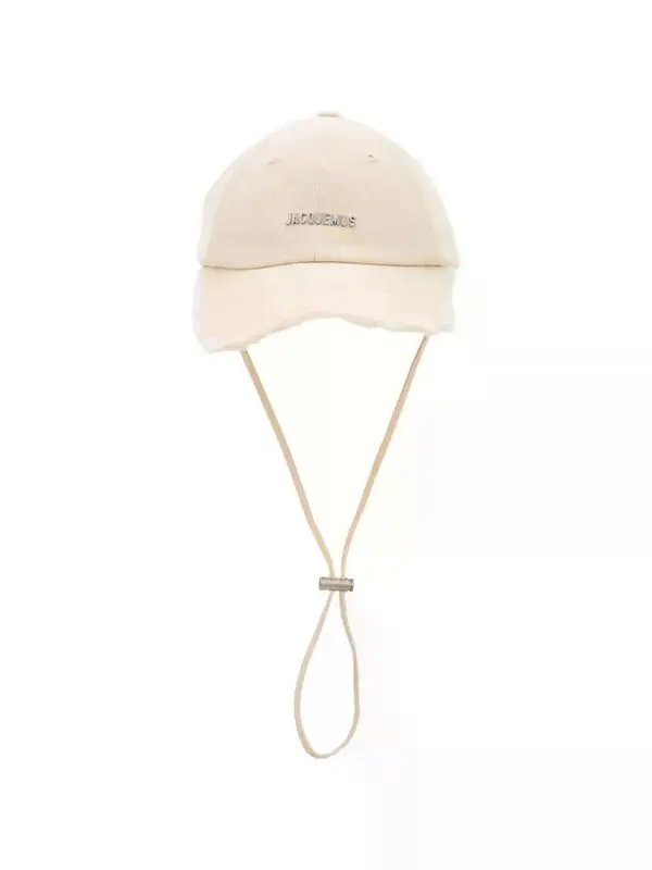 Jacquemus Frayed-trim Baseball Cap - Neutrals