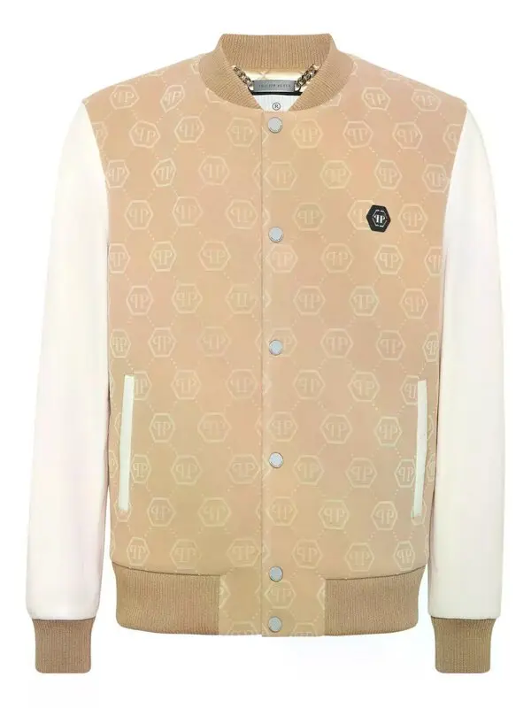 Philipp Plein Monogram Varsity Bomber Jacket