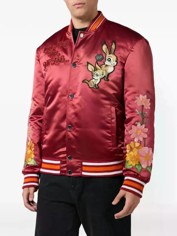 Philipp Plein Embroidered Bomber Jacket