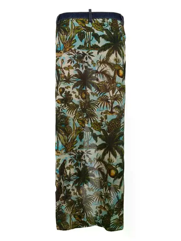 Dsquared2 Tropical-print Midi Skirt