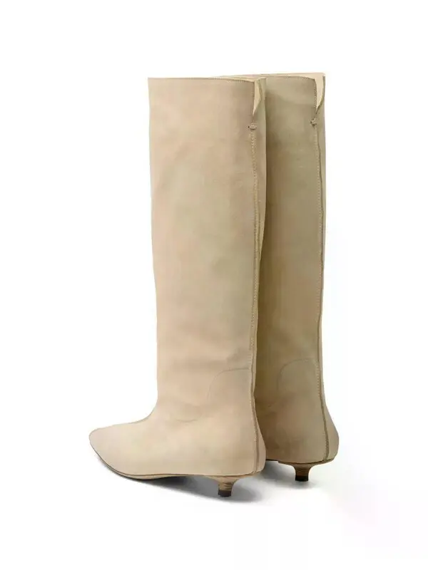 Marsèll Spino Point-toe Knee-high Boots - Neutrals