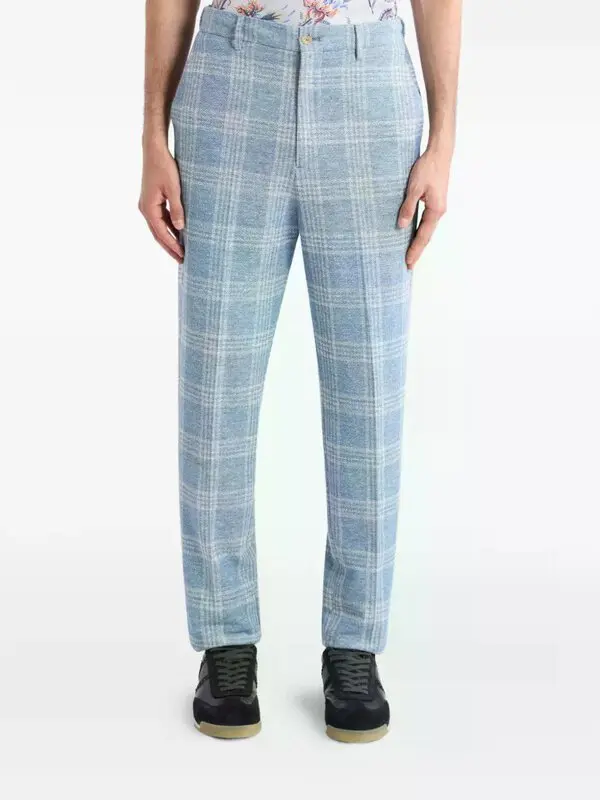 Etro Checked Chino Trousers