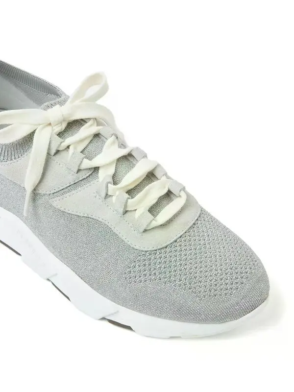 Peserico Glitter Knit Sneakers