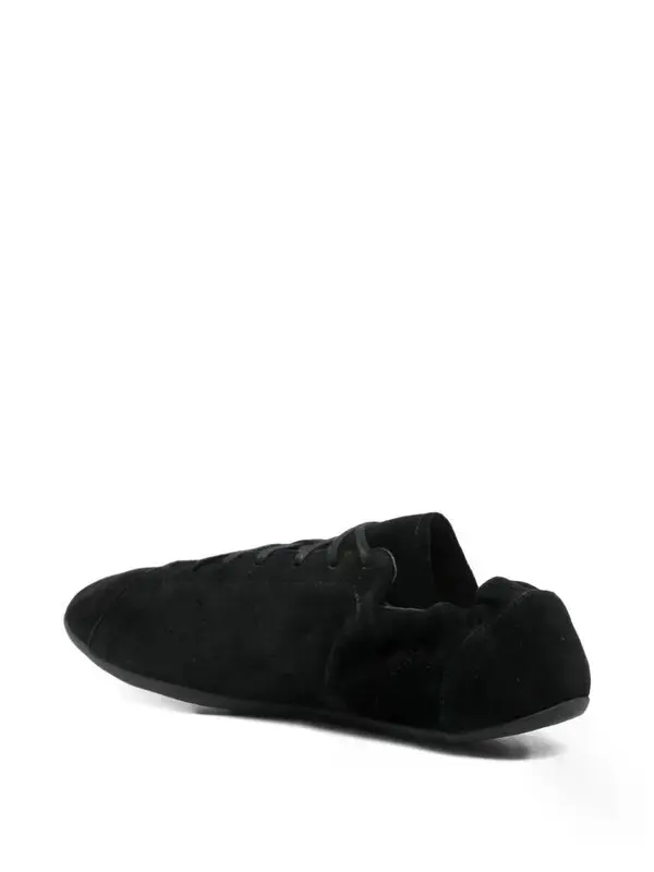 Y3 Leather Lace-up Sneakers - Black