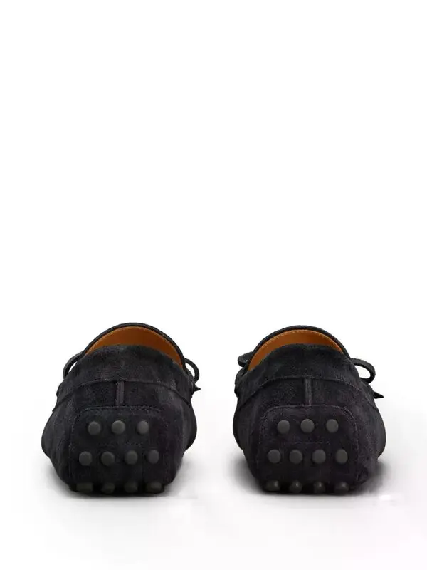 TOD'S Gommino Tie Detail Loafers - Grey