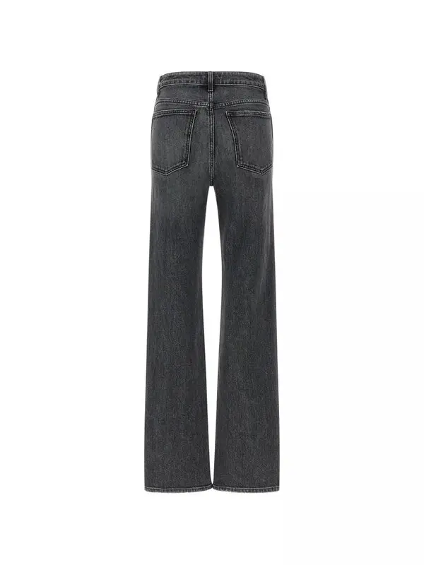 Khaite Stonewashed Straight Jeans