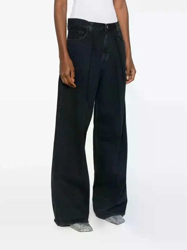 HAIKURE Five-pocket Wide Leg Jeans
