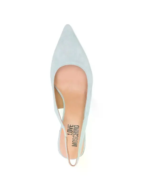 Moschino Slingback Leather Pumps