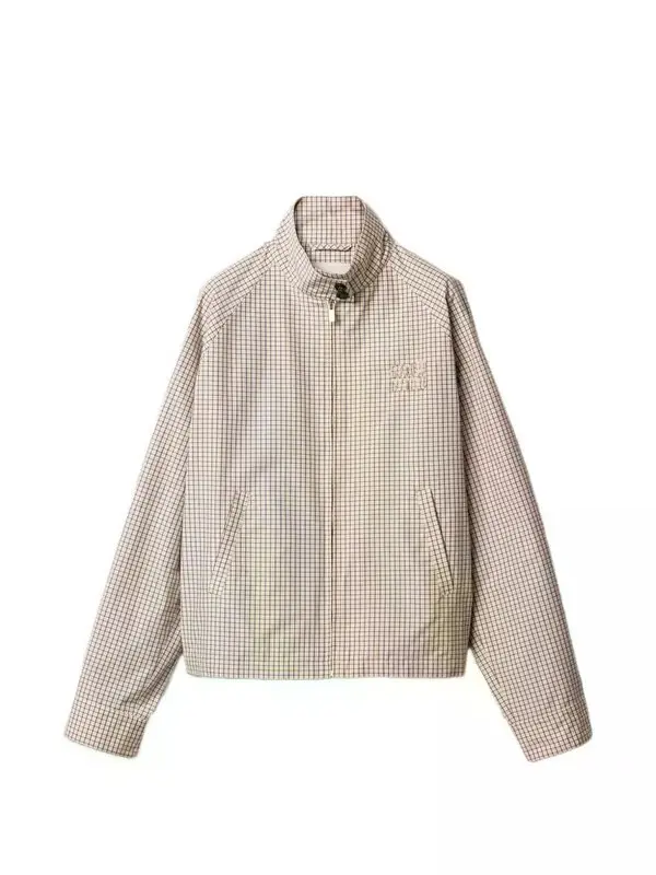 Miu Miu Check-pattern Oversized Jacket