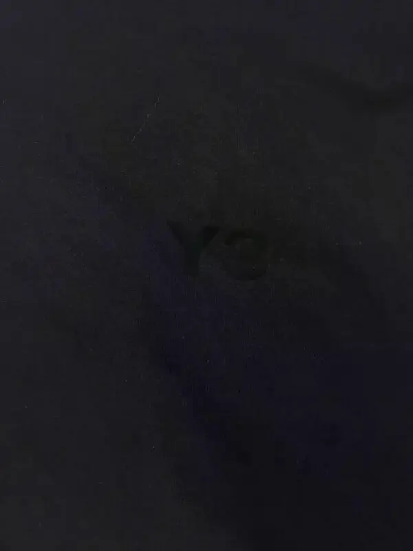 Y3 Logo-print Long-sleeved T-shirt - Black