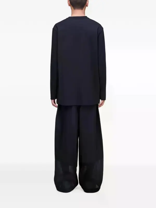 Y3 Logo-print Long-sleeved T-shirt