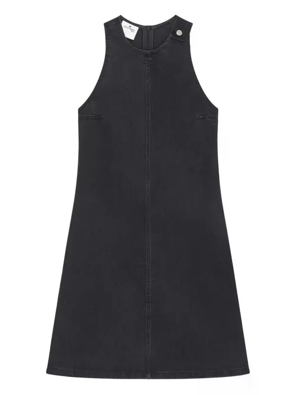 COURREGES Sleeveless Denim Dress - Black