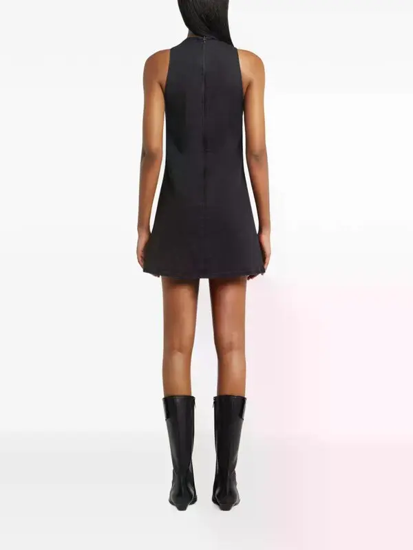 COURREGES Sleeveless Denim Dress - Black