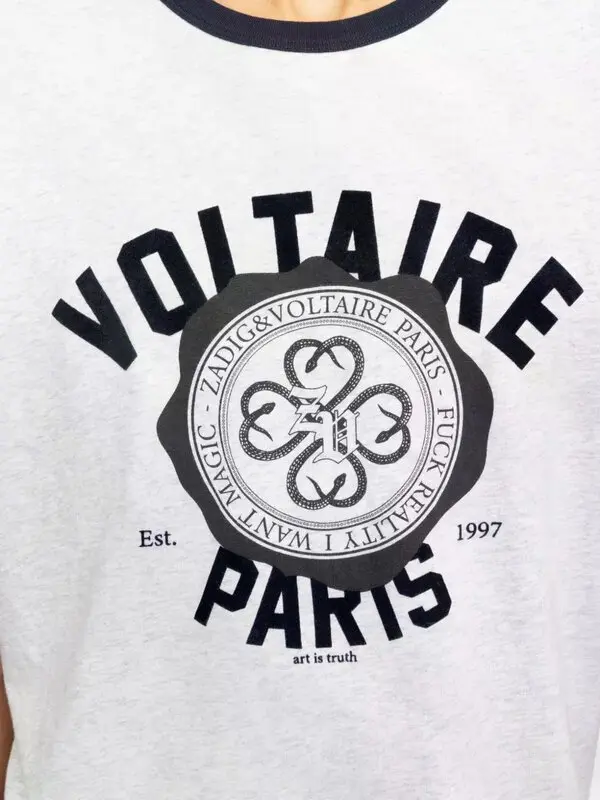 Zadig&Voltaire Woody T-shirt - Grey