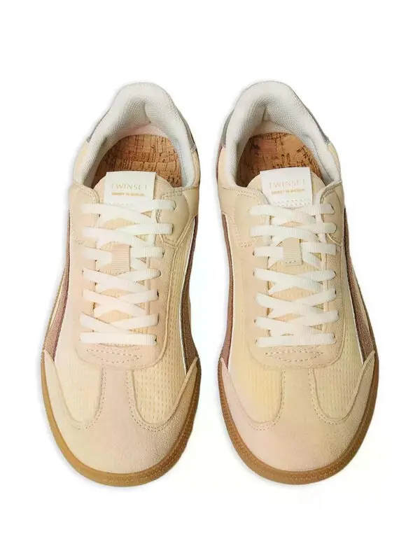 TWINSET X Fessura Lace-up Sneakers With Contrasting Inserts
