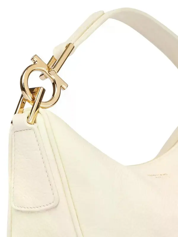 FERRAGAMO Logo-detail Shoulder Bag - Neutrals
