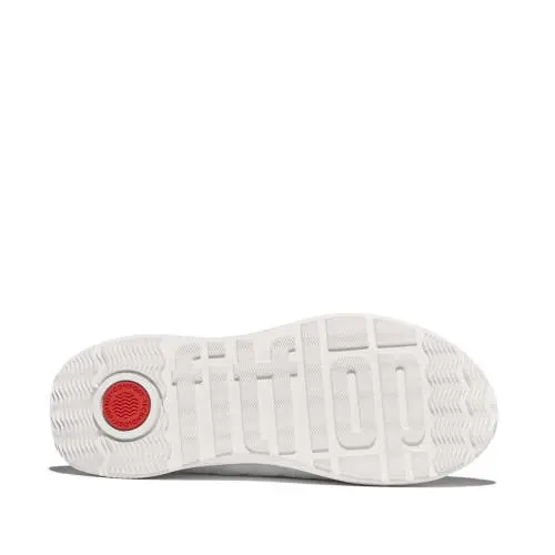 Fitflop F-mode Flow Quilted Knit Sneakers - Urban White