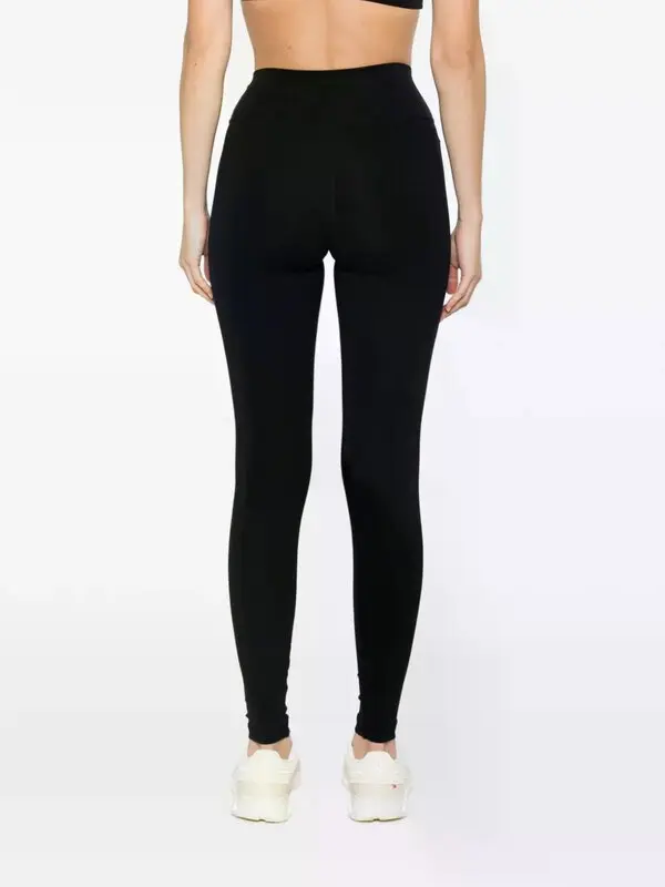 Sporty & Rich Srhwc High-waist Logo Leggings - Black