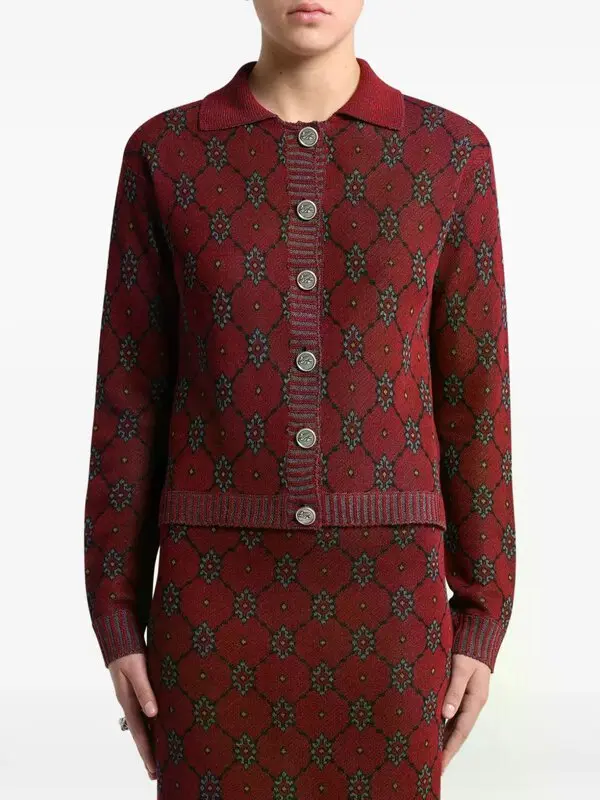Etro Patterned Knit Cardigan