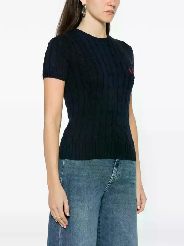 Polo Ralph Lauren Cable Knit Short Sleeve T-shirt