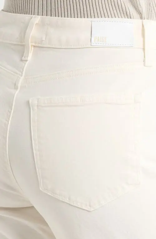 Paige Stevie High-waist Straight Leg Jeans - Cream Cloud