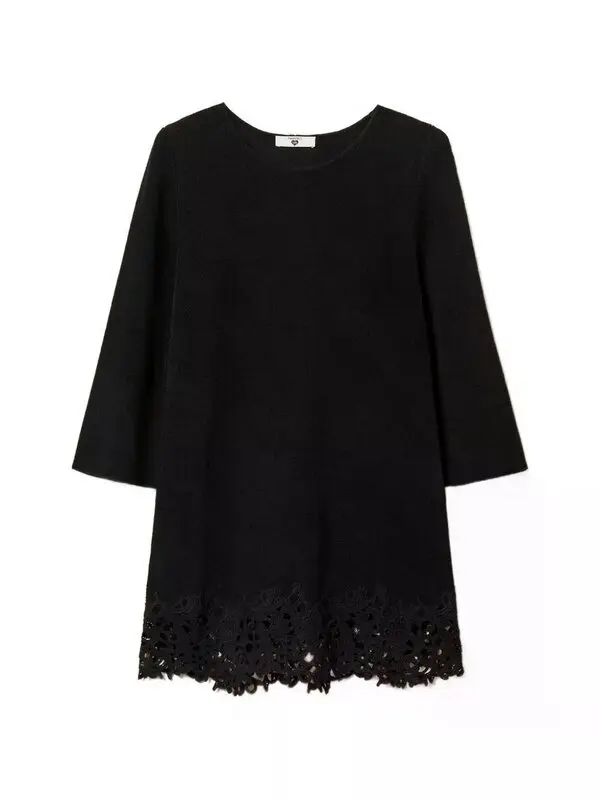 TWINSET Lace-hem Tunic - Black
