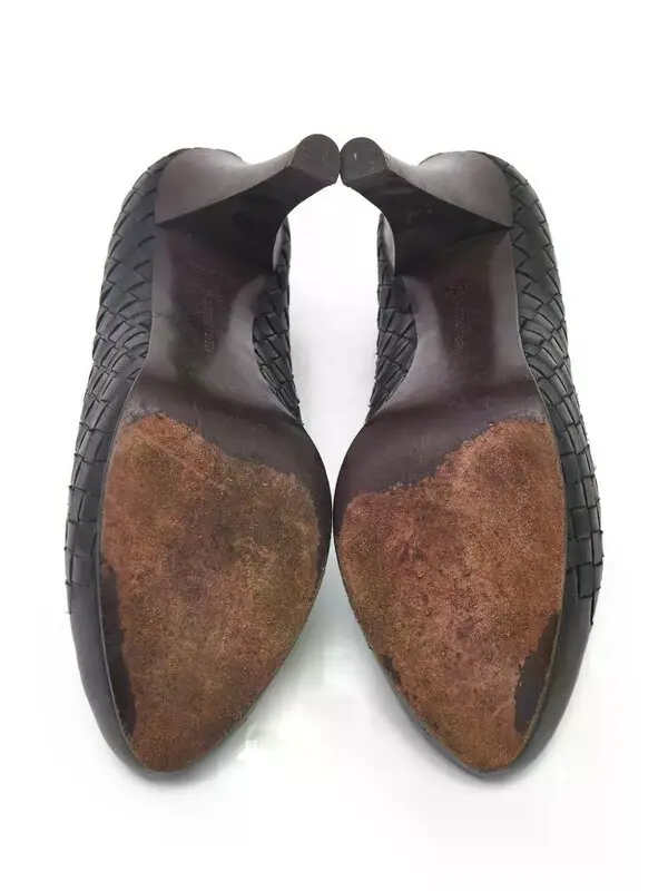 Bottega Veneta Leather Intrecciato Pumps