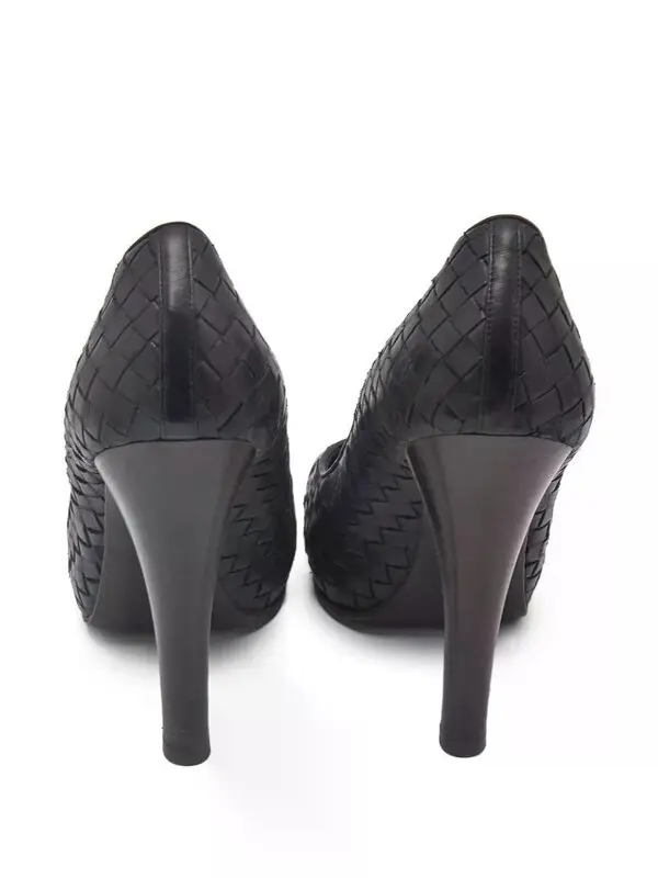 Bottega Veneta Leather Intrecciato Pumps