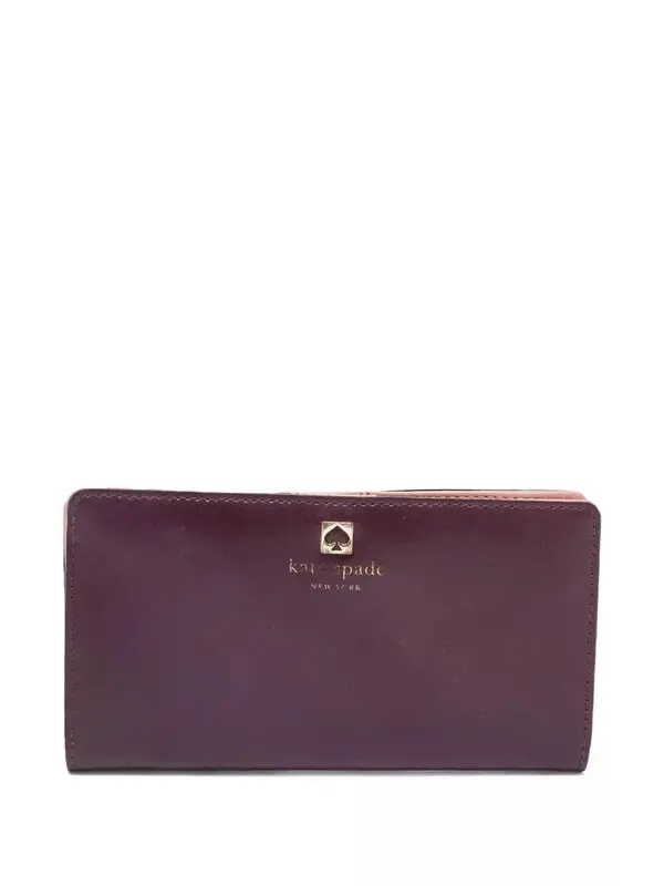 Kate Spade New York Leather Bifold Wallet - Purple