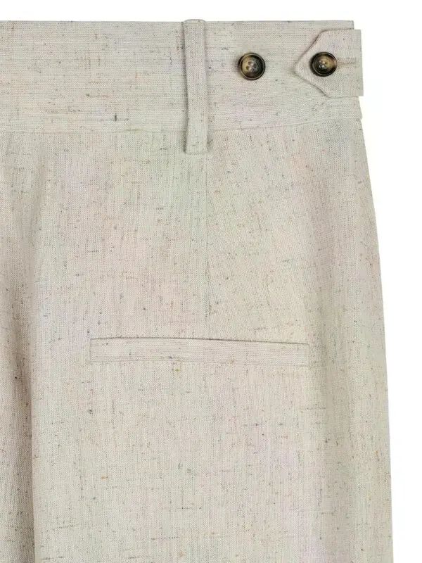 Alberta Ferretti Pleat-detail Palazzo Pants - Neutrals