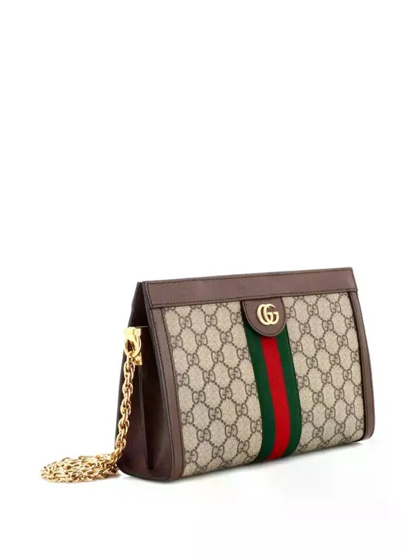 Gucci Ophidia Chain Shoulder Bag - Brown