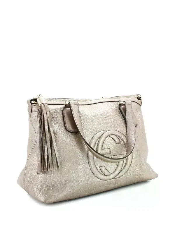 Gucci Soho Convertible Top Handle Satchel - Gold