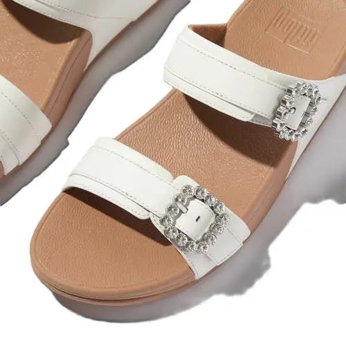 Fitflop Lulu Crystal Buckle Slides