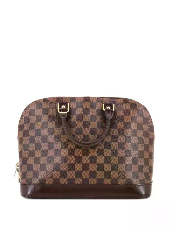 LOUIS VUITTON Alma Handbag Damier Pm Satchel - Brown