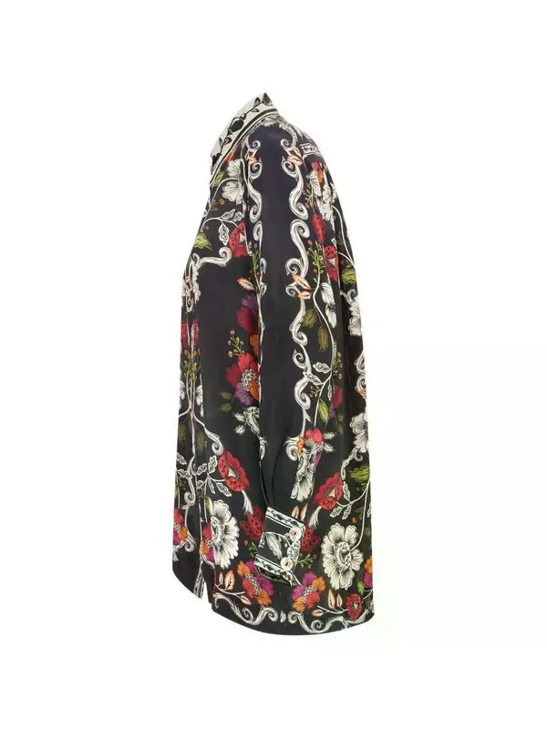 Farm Rio Floral Print Button-up Shirt