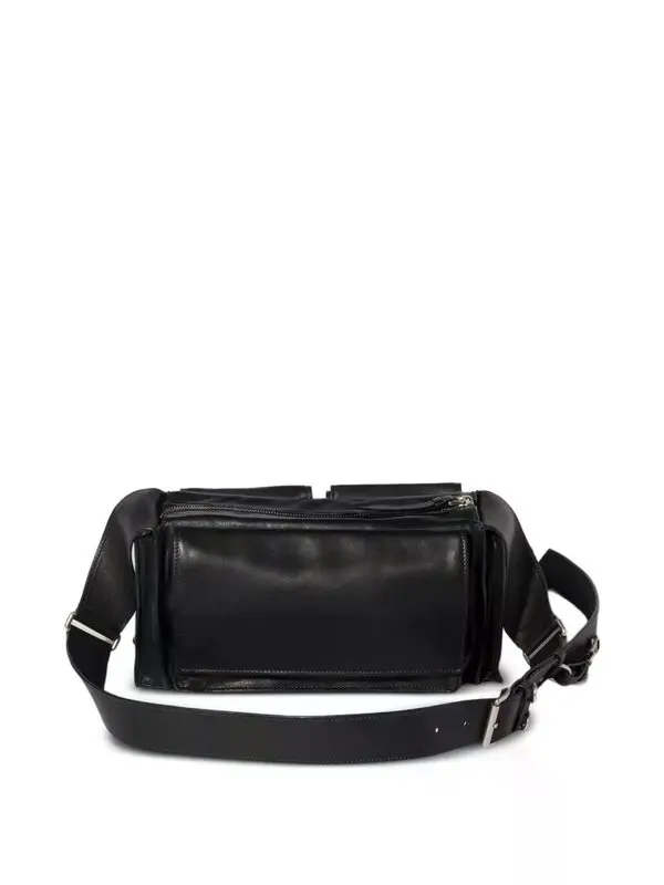 Miu Miu Flap-pockets Leather Shoulder Bag