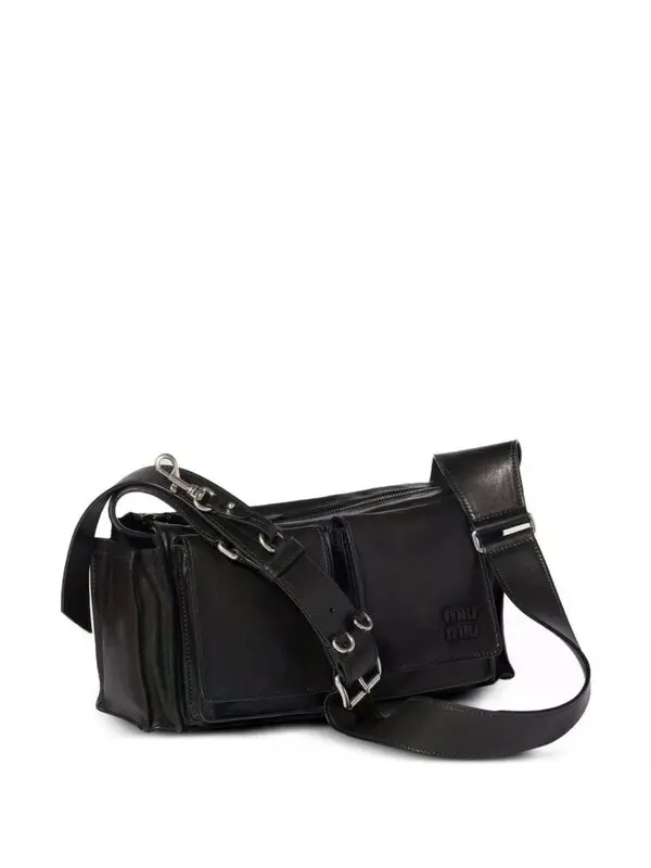 Miu Miu Flap-pockets Leather Shoulder Bag