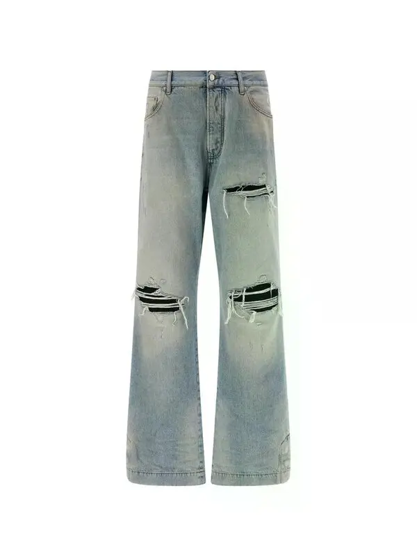 Amiri Mx1 Straight Flare Jeans - Blue