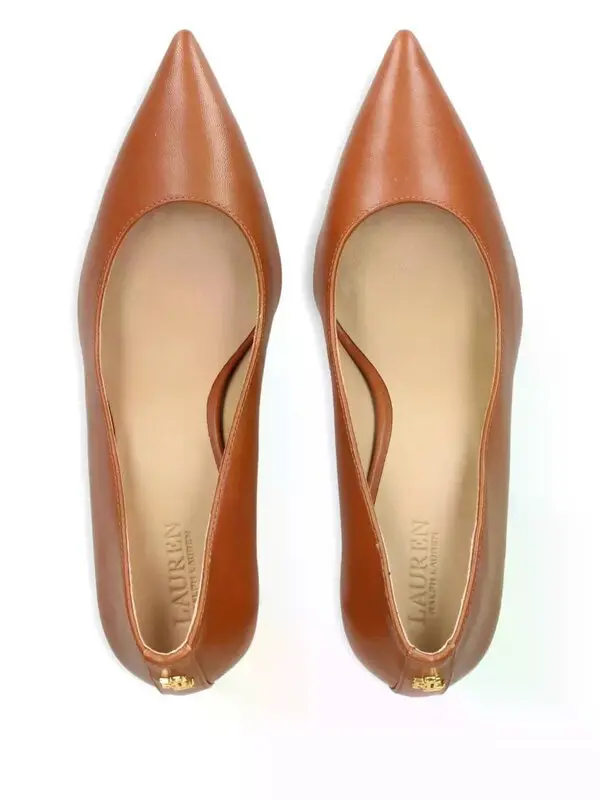 Ralph Lauren Lanette Leather Pumps - Brown