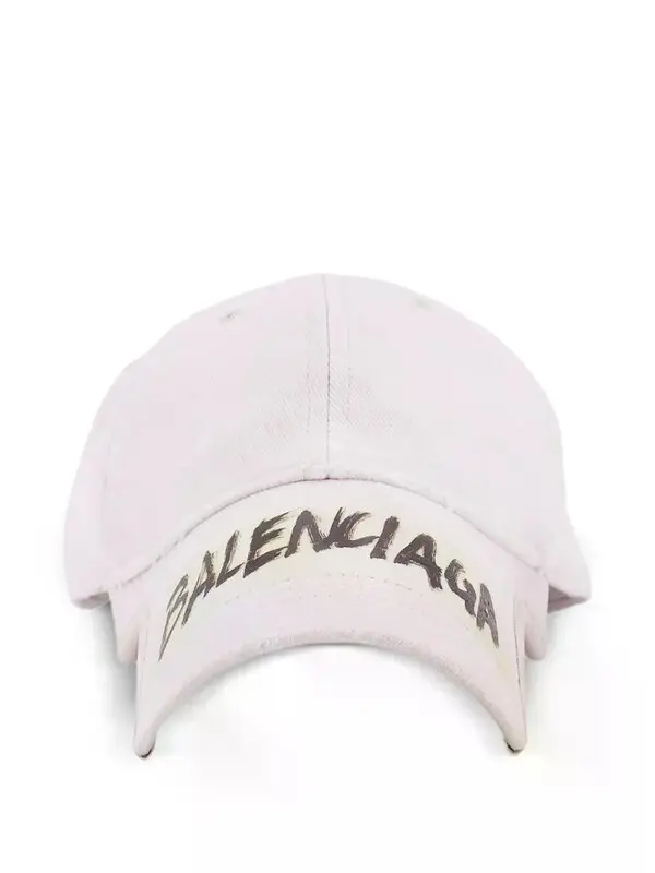 Balenciaga Masking Tape Cap - White