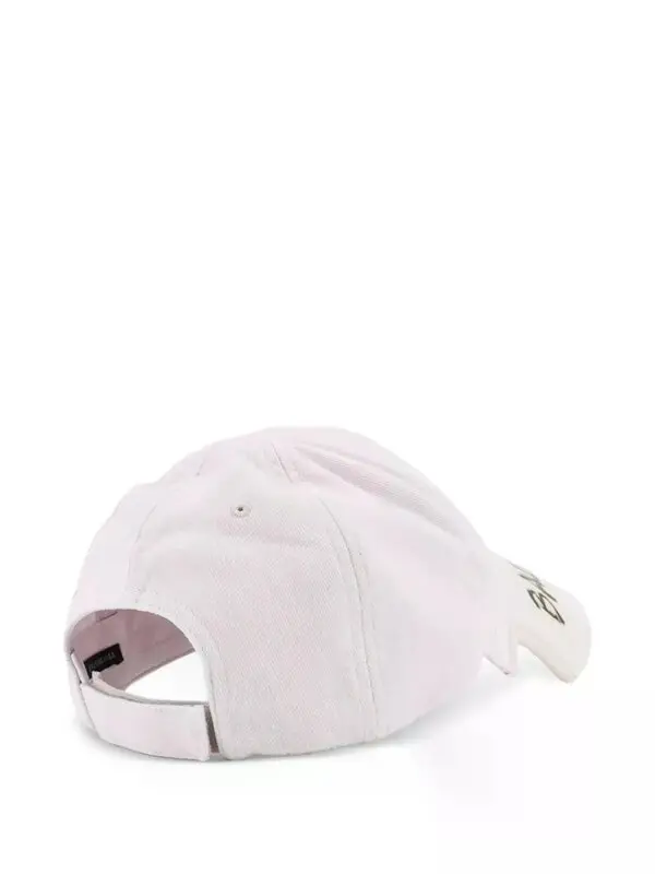 Balenciaga Masking Tape Cap - White