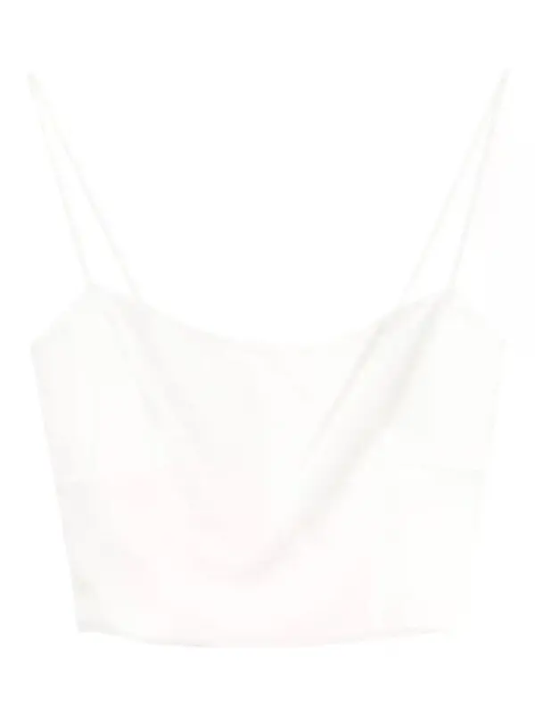 Alice + Olivia Spaghetti Strap Tank Top - White