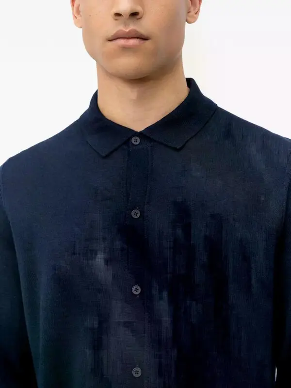 BOSS Buttoned Collared Cardigan