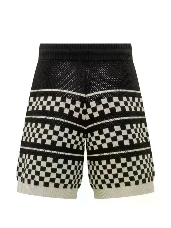 Amiri Checkered Shorts - Black