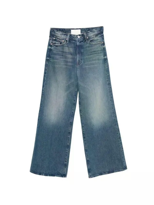 MOTHER The Ditcher Roller Raw-hem Jeans - Blue