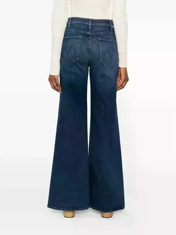 MOTHER Hustler Roller Wide Leg Jeans - Blue