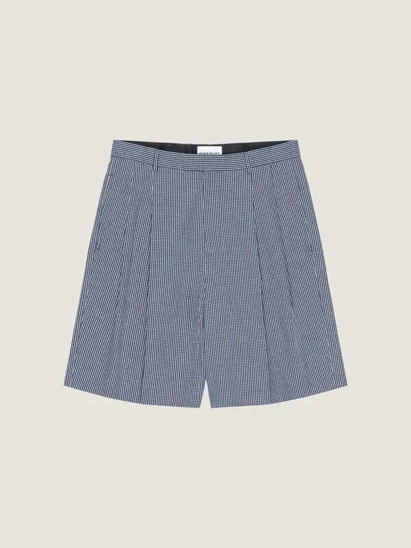 Givenchy Double Pleat Checked Bermuda Shorts
