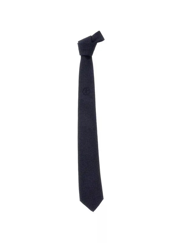 Giorgio Armani Polka-dot Neck Tie - Blue